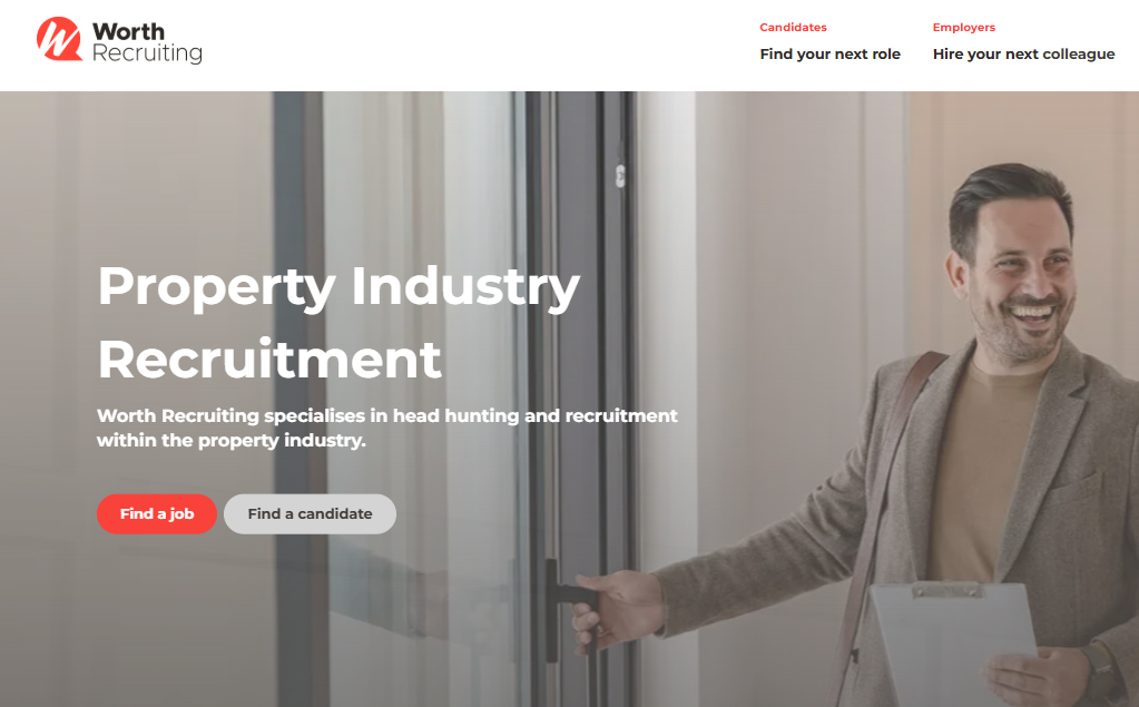 Worth Recruiting: New User-Friendly Property Jobs · Worth Recruiting